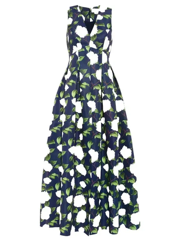 Sachin & Babi Brooke Floral-print Gown - Blue