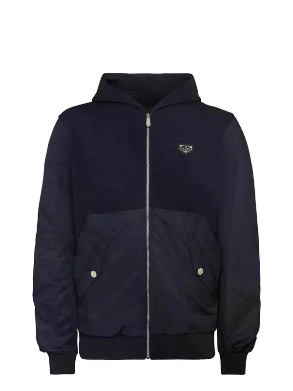 Philipp Plein Iconic Zip-up Hoodie - Blue
