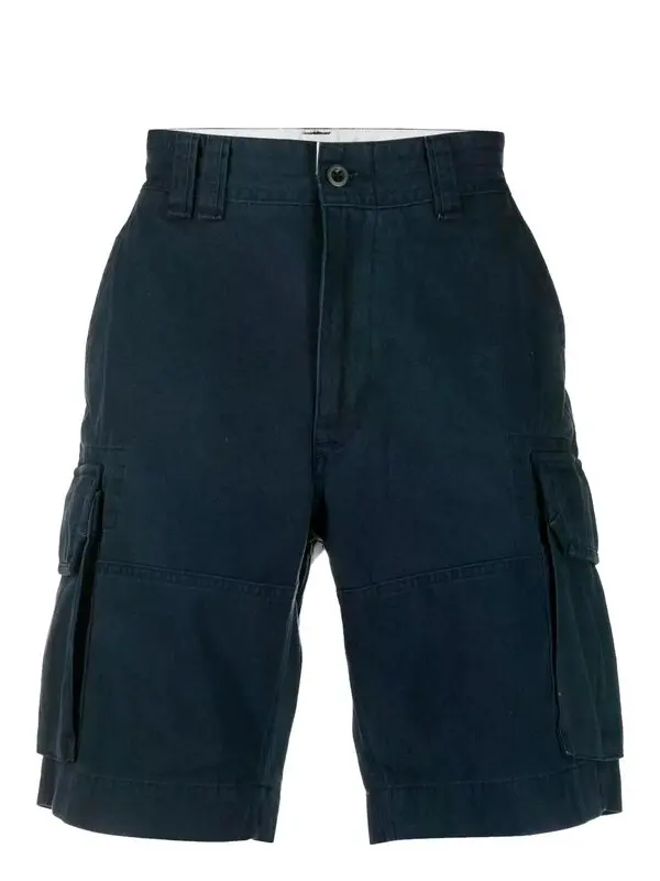 Polo Ralph Lauren Logo-patch Cotton Cargo Shorts - Blue