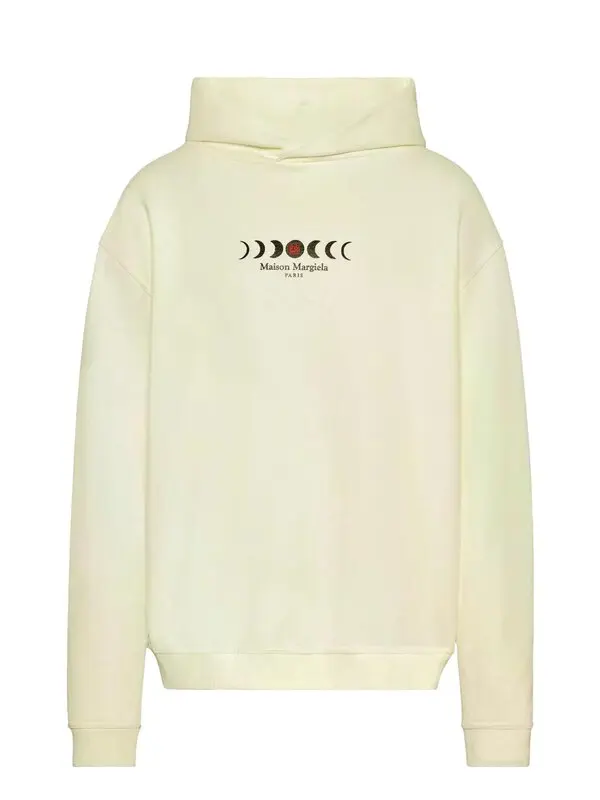 MAISON MARGIELA Logo-print Hoodie - Neutrals