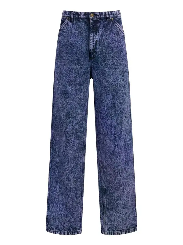 Marni Stonewashed Mid-rise Straight-leg Jeans - Blue