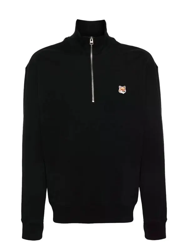 Maison Kitsuné Fox Head Cotton Sweatshirt - Black