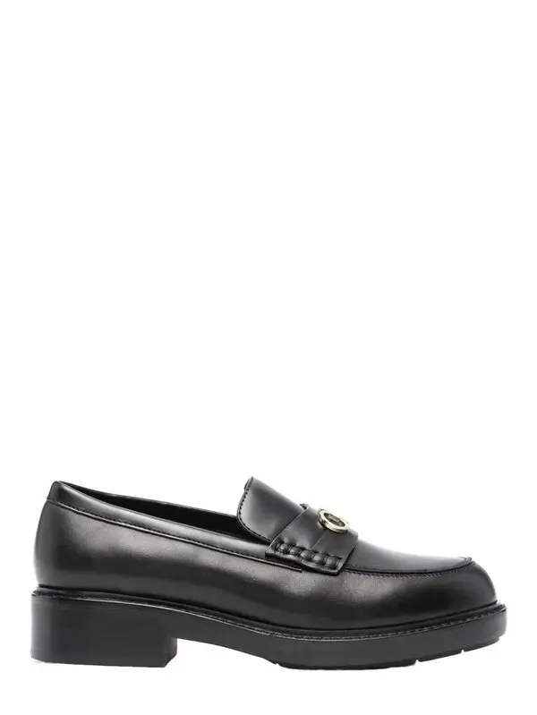 Calvin Klein Sole 35mm Leather Loafers - Black