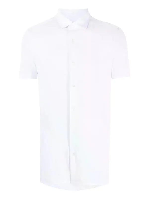 Emporio Armani Short-sleeve Poplin Shirt - White