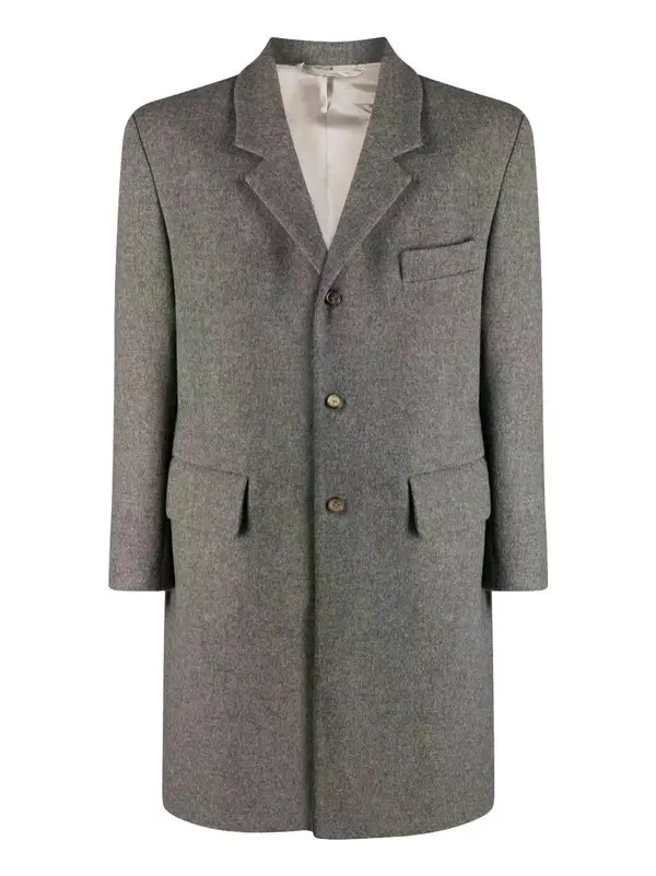 RIER Single-breasted Wool Coat - Grey
