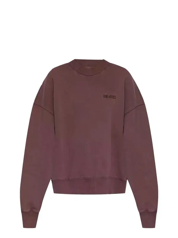 Attico Logo-embroidered Sweatshirt - Brown