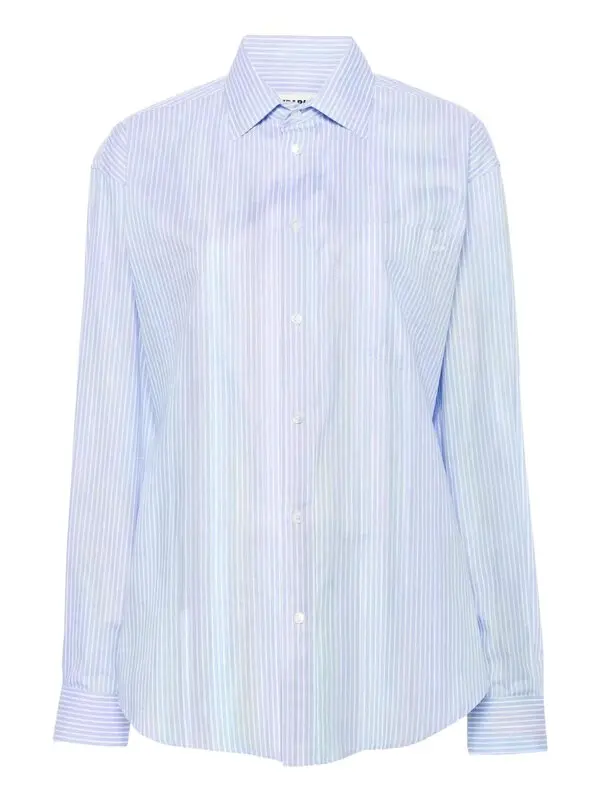 DARKPARK Anne Striped Cotton Shirt - Blue