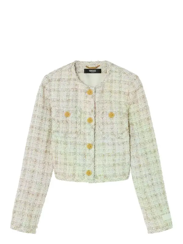 Versace Tweed Jacket - Neutrals
