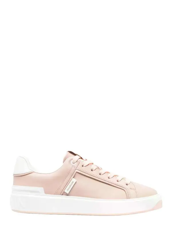 Balmain B-court Leather Sneakers - Pink