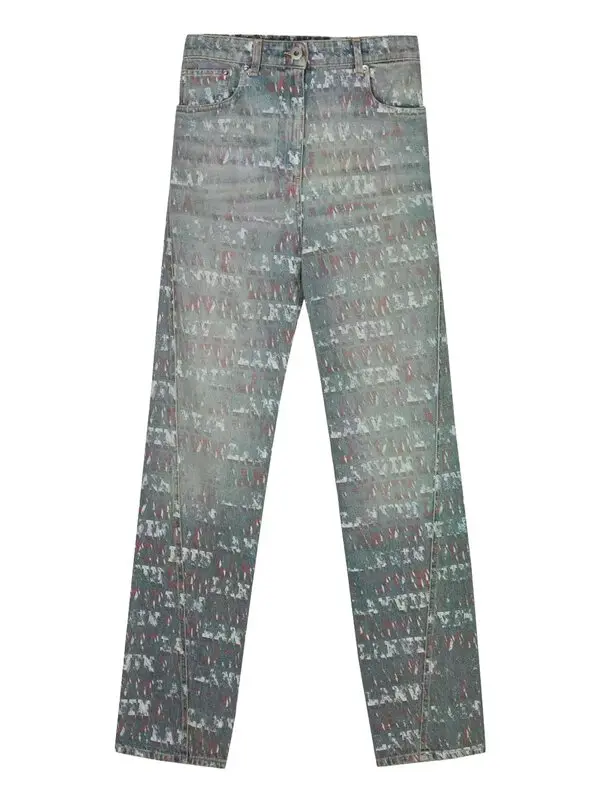 LANVIN X Future Mid-rise Straight Leg Jeans - Blue