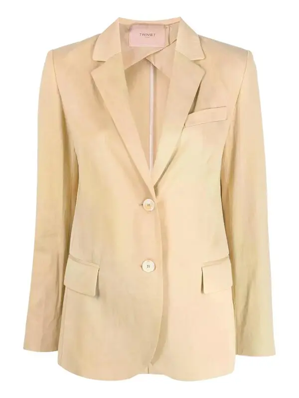 TWINSET Single-breasted Tailored Blazer - Neutrals