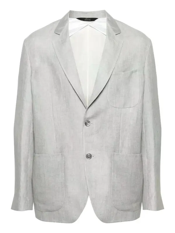 Brioni Single-breasted Blazer - Grey