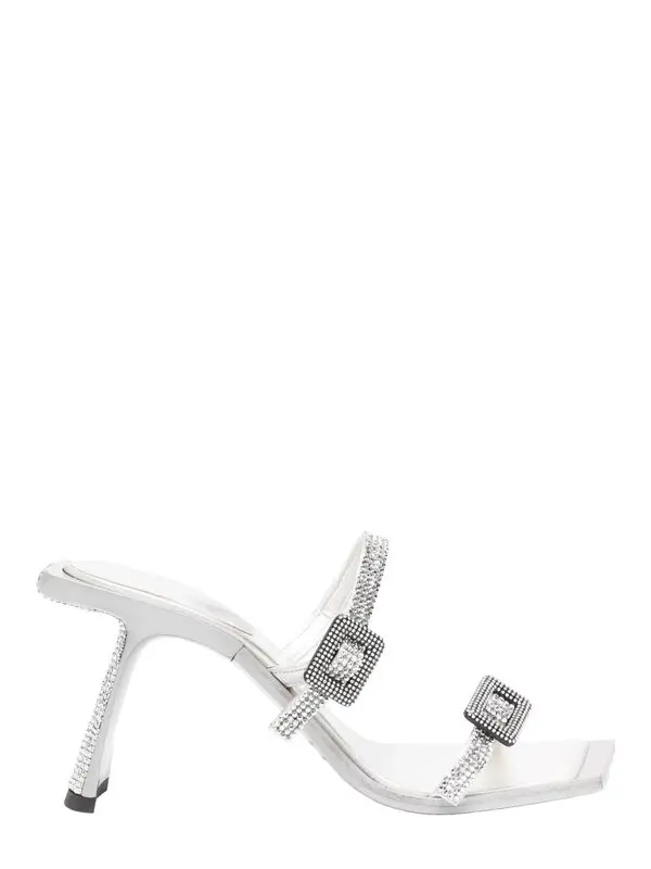 Benedetta Bruzziches Crystal-embellished Sandals - Silver
