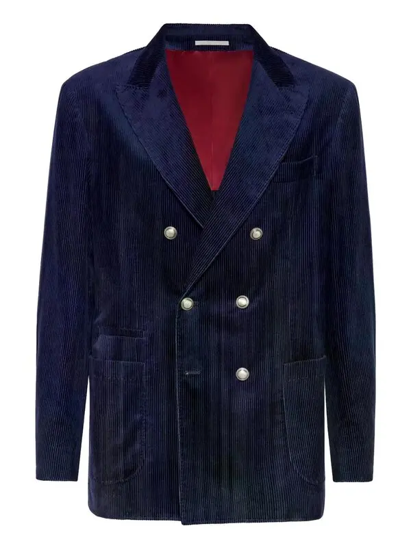 Brunello Cucinelli Corduroy Blazer - Blue