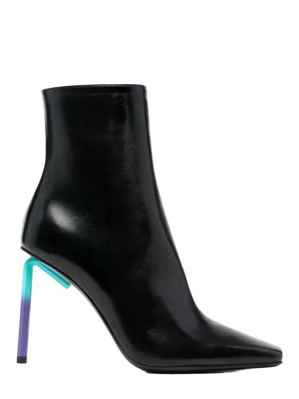 Off-White Allen 140mm Leather Ankle Boots - Black