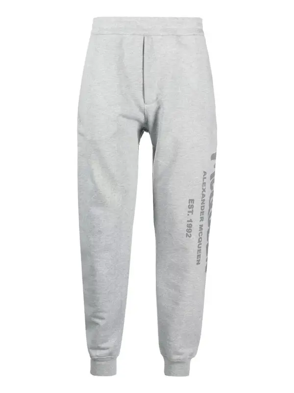Alexander McQueen Logo-print Track Pants - Grey