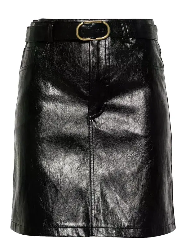 TWINSET Belted Mini Skirt - Black
