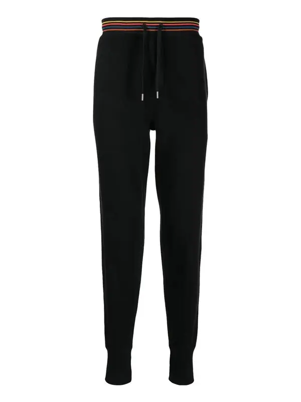 Paul Smith Stripe-trim Track Pants - Black