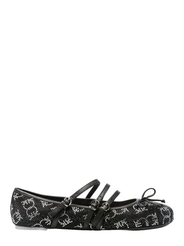 Pinko Embellished Ballet Flats - Black