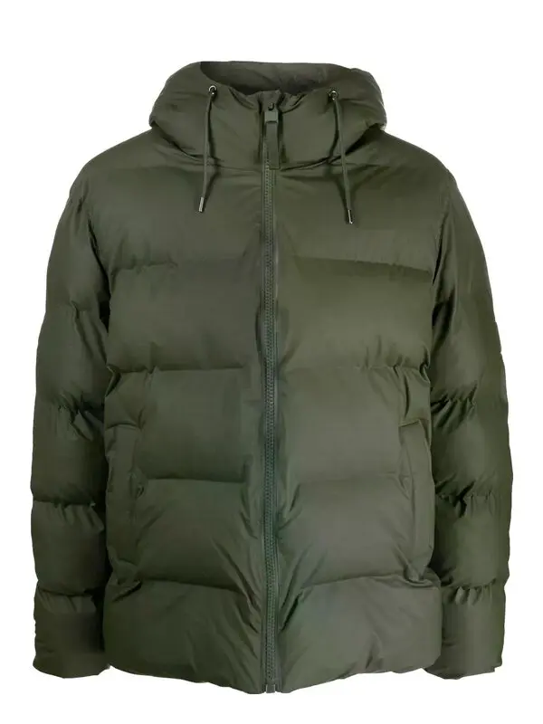 Rains Hooded Padded Jacket - Green