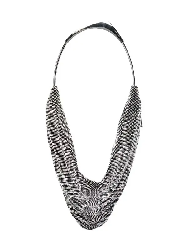 Benedetta Bruzziches Ursolina Rhinestone-embellished Shoulder Bag - Silver