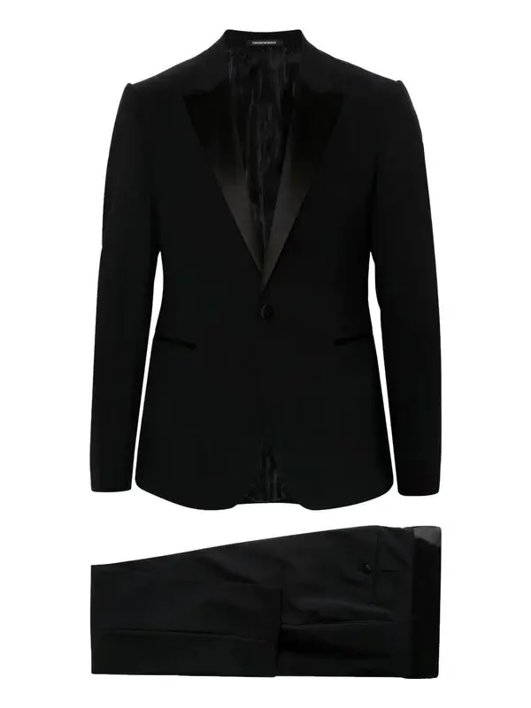 Emporio Armani Single-breasted Suit - Blue