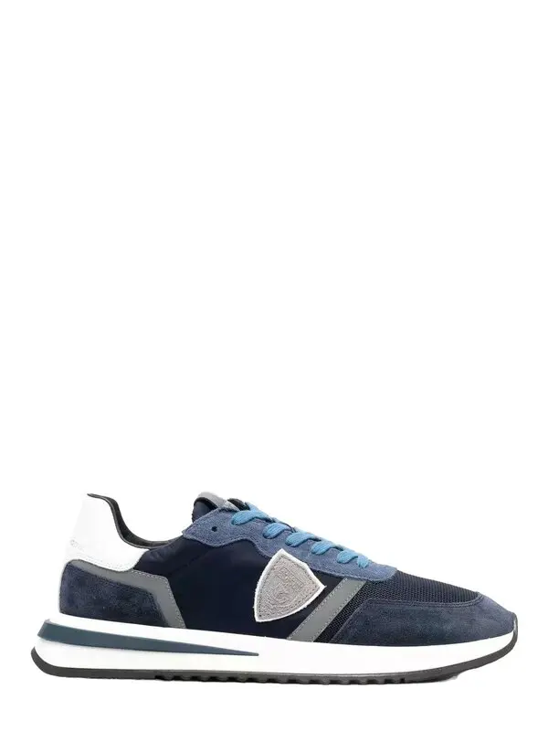 Philippe Model Logo-patch Panelled Sneakers - Blue