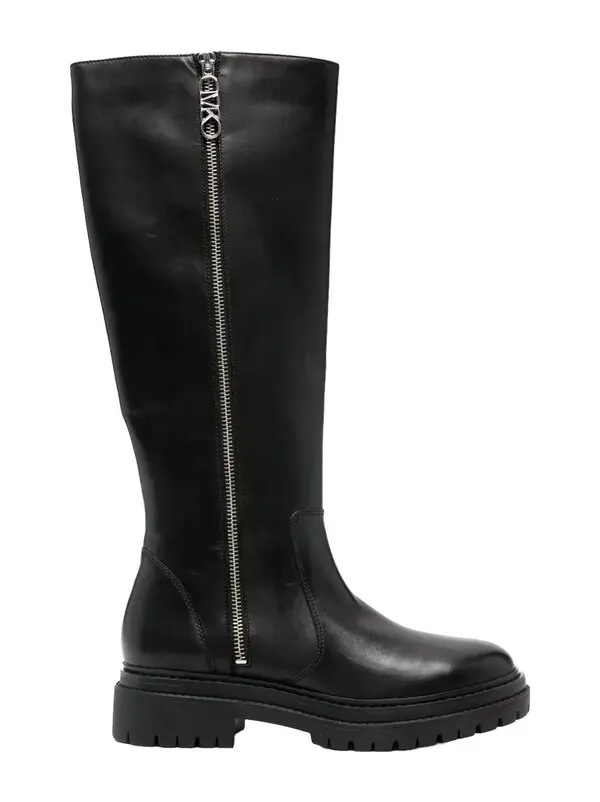 Michael Kors Regan Leather Boots - Black