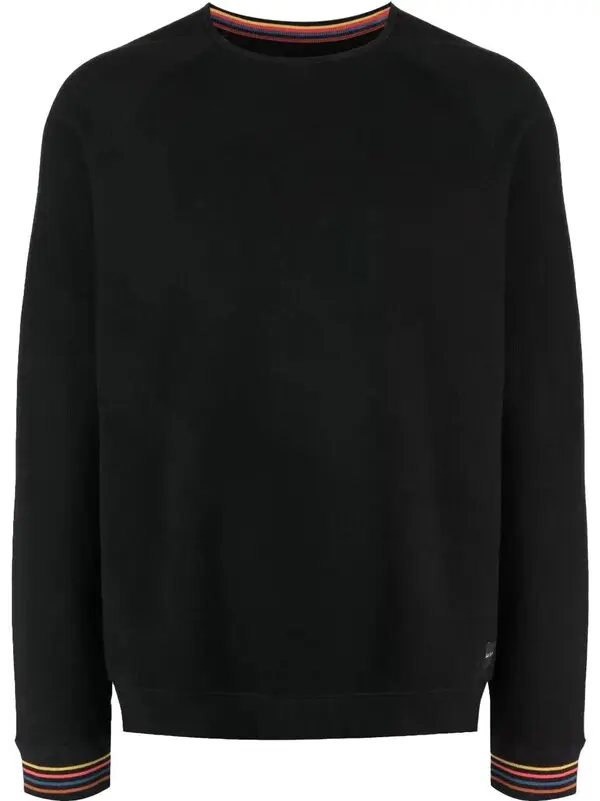 Paul Smith Contrasting-trim Sweatshirt - Black