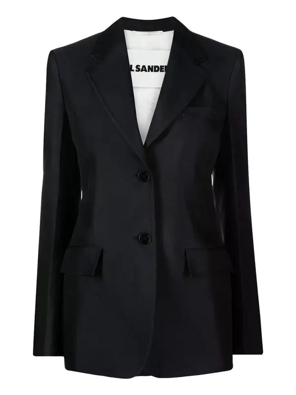 JIL SANDER Tailored Single-breasted Blazer - Blue