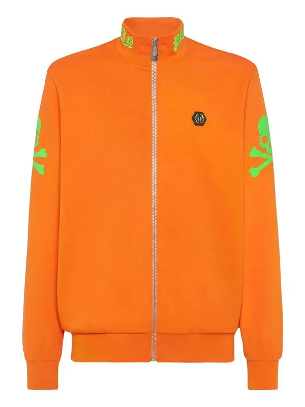 Philipp Plein Embroidered Bomber Jacket - Orange