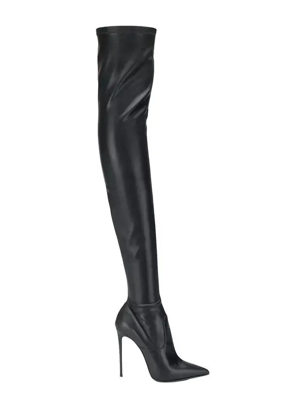 LE SILLA Eva Thigh-high Leather Boots - Black