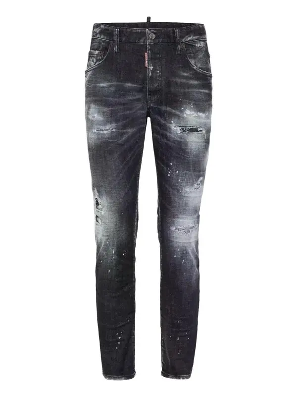 Dsquared2 Distressed Skinny Jeans - Black