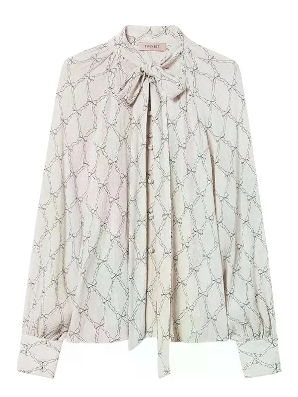 TWINSET Graphic-print Blouse - Neutrals