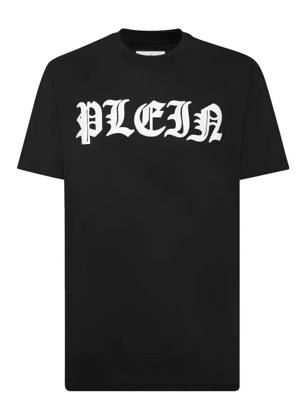 Philipp Plein Gothic Plein Cotton T-shirt - Black