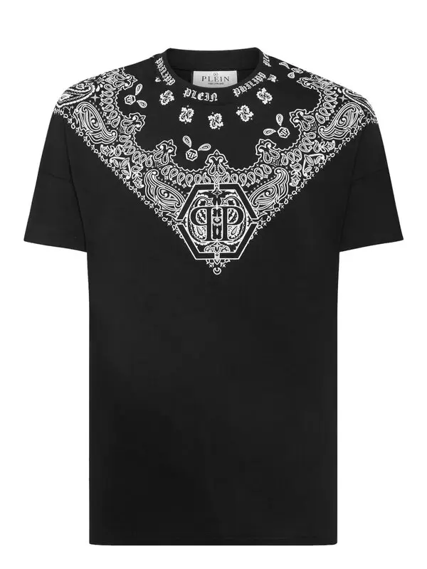 Philipp Plein Paisley Bandana T-shirt - Black