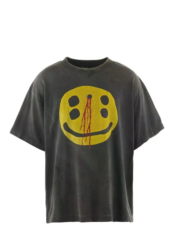 SAINT MXXXXXX X Cactus Plant Flea Market Graphic-print T-shirt - Black