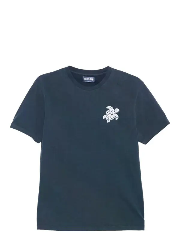 Vilebrequin Logo-embroidered T-shirt - Blue