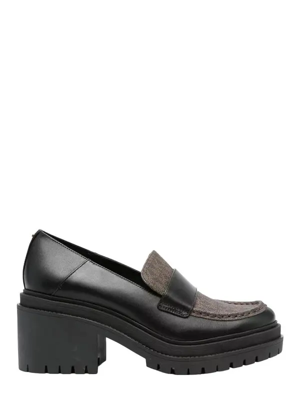 Michael Kors Rocco Logo-embossed Lug Sole Loafers - Black