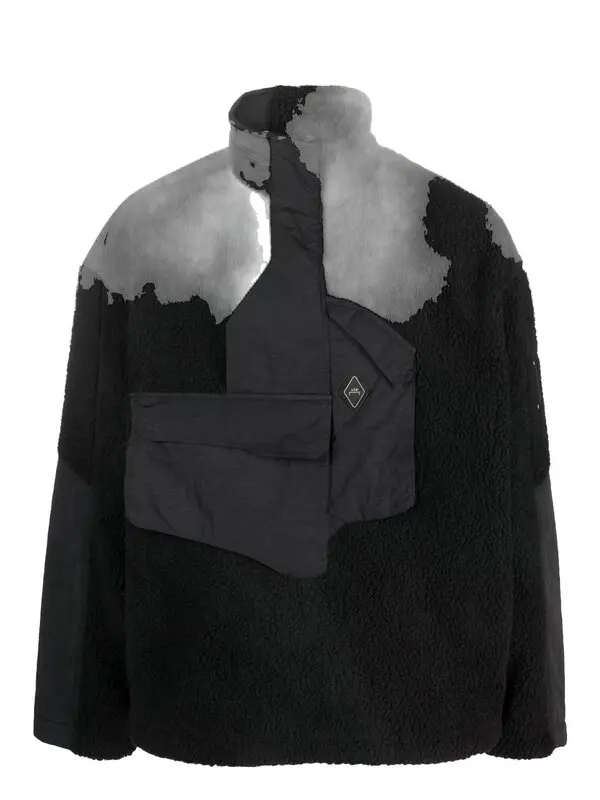A-COLD-WALL* Bonded Axis Panelled Fleece Jacket - Black