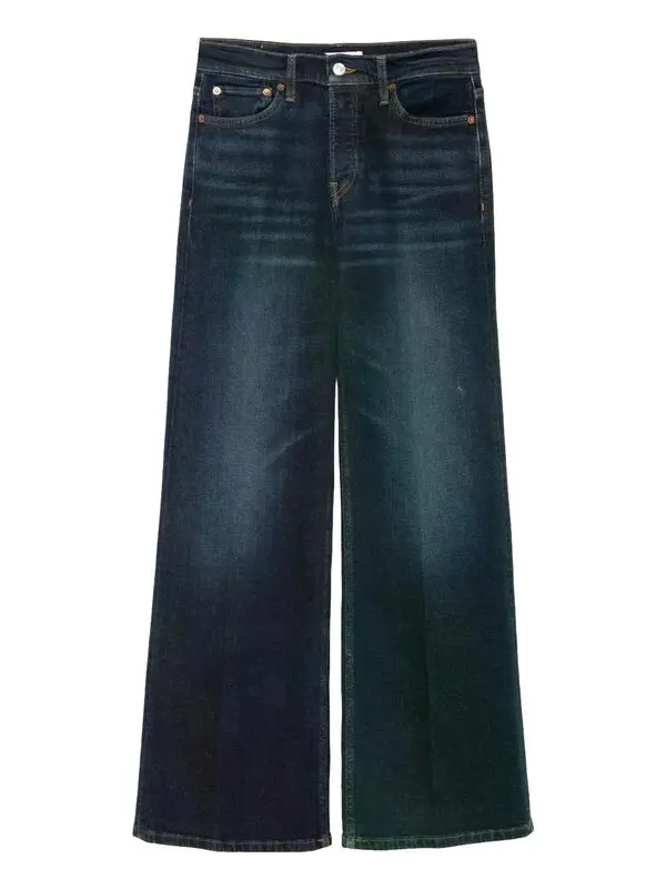 RE/DONE Mid-rise Wide-leg Jeans - Blue