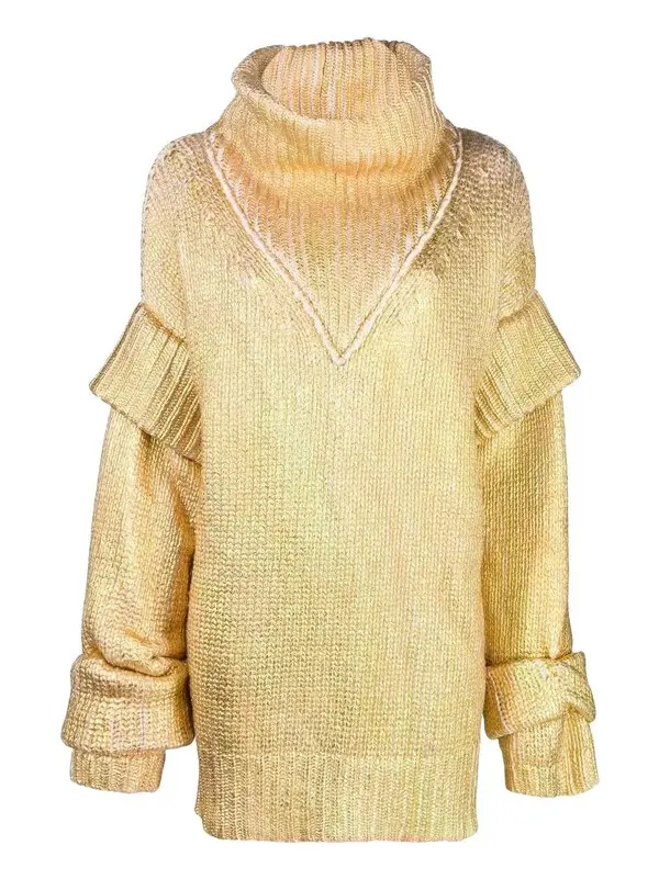 Philipp Plein Maxi Hexagon Metallic Pullover - Neutrals
