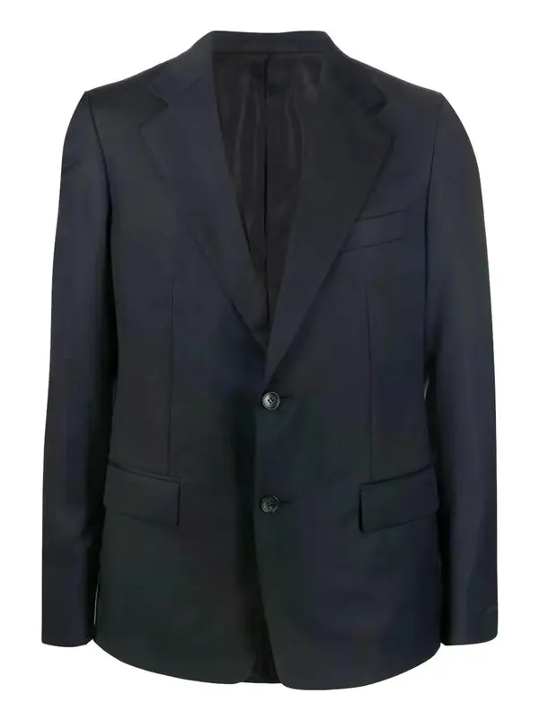 LANVIN Notched-lapels Single-breasted Blazer - Blue