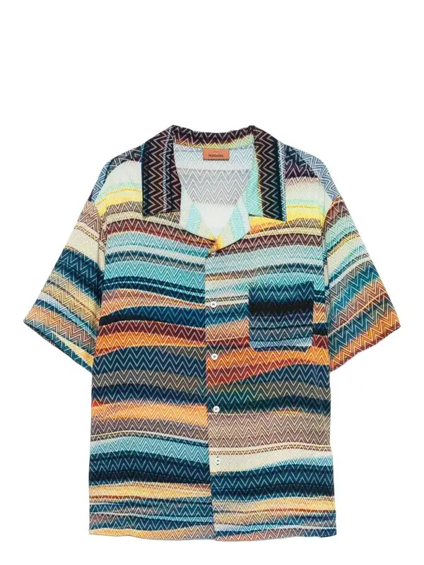 Missoni Zigzag-print Shirt - Blue