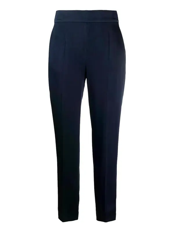 Max Mara High-waisted Trousers - Blue