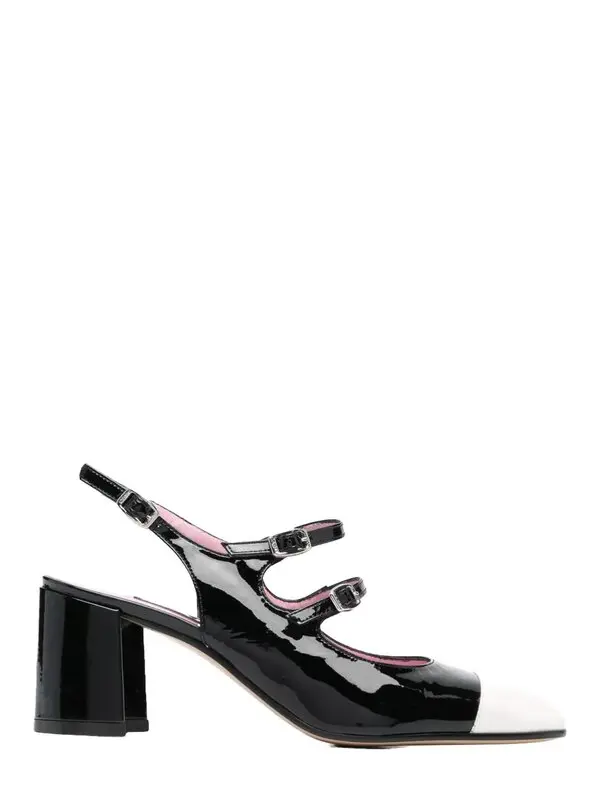 CAREL Papaya 65mm Two-tone Pumps - Black