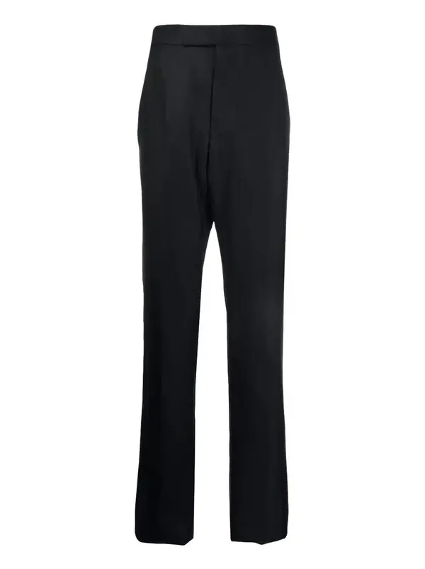 Thom Browne Super 120s Twill Cropped Trousers - Blue