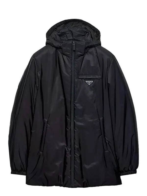 Prada Zipped Down Jacket - Black