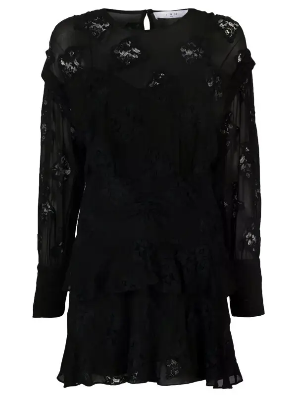 IRO PARIS Levoca Guipure-lace A-line Dress - Black