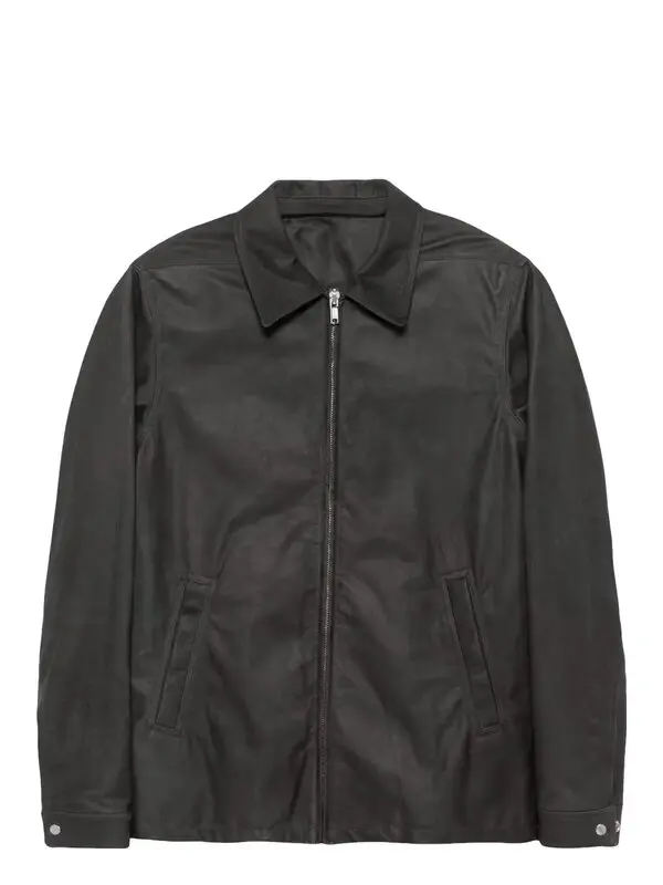 Rick Owens Brad Leather Jacket - Grey